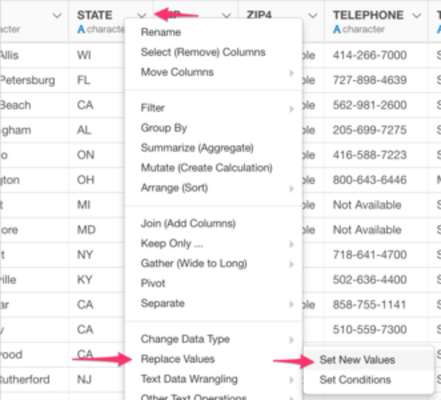 How to replace existing column values with new values