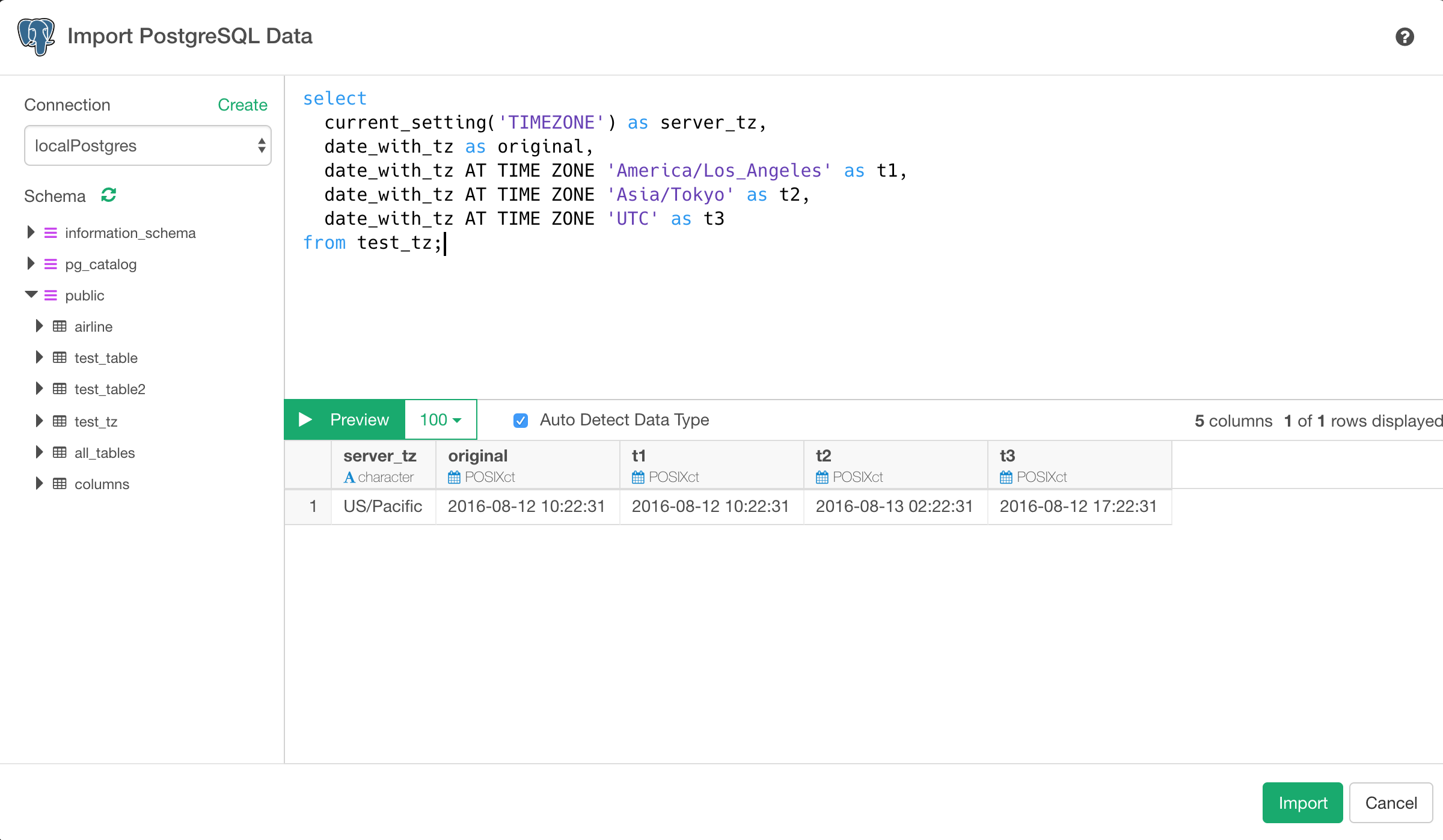 You Can Expliclity Set Timezone By Editing Your Query With AT TIME ZONE 